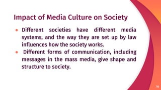 Media Culture and Cultural studies | PPTX