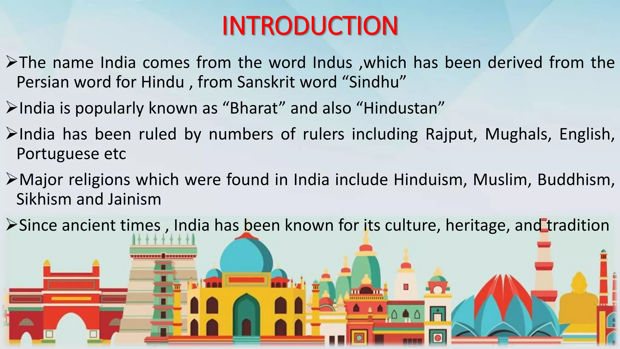 Cultural tourism in INDIA | PPTX