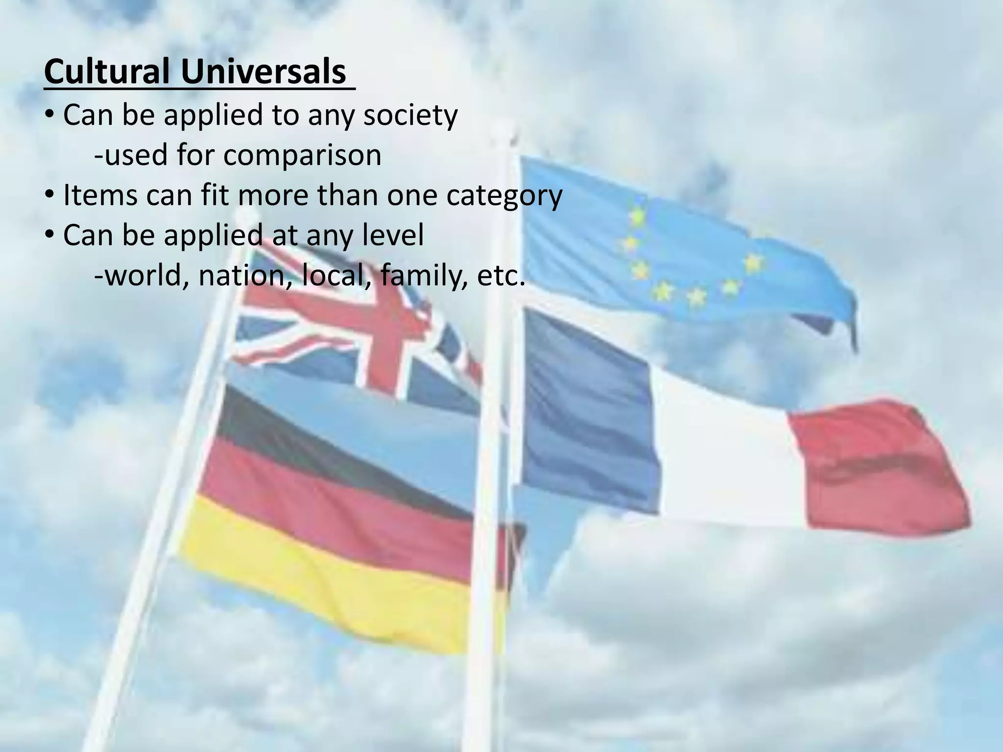 Cultural universals | PPTX