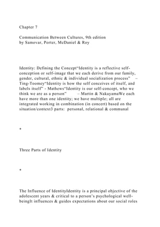 Cultural ValuesRoad Maps for BehaviorChapter 6Com.docx
