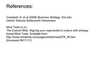 Cultural Web | PPT | Business | Business and Finance