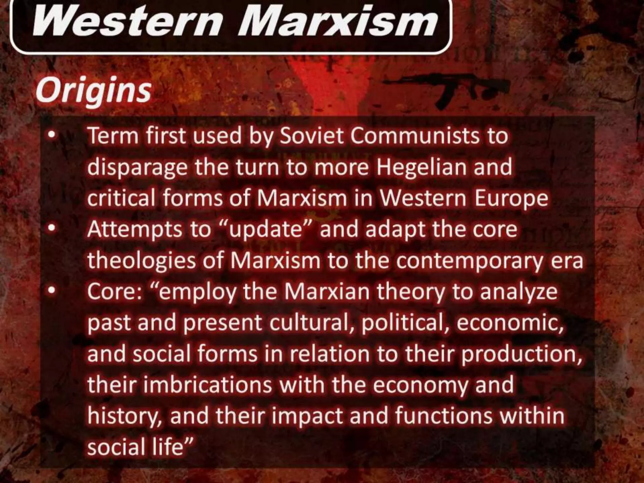 Cultural and Western Marxism | PPTX