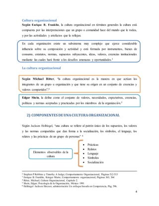 Cultura organizacional | DOCX