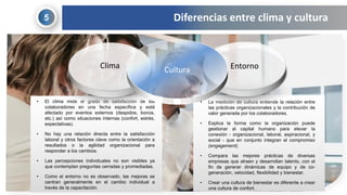 Cultura organizacional, clima y engagement. | PDF