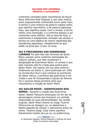 Cultura pop japonesa histórias e curiosidades | PDF