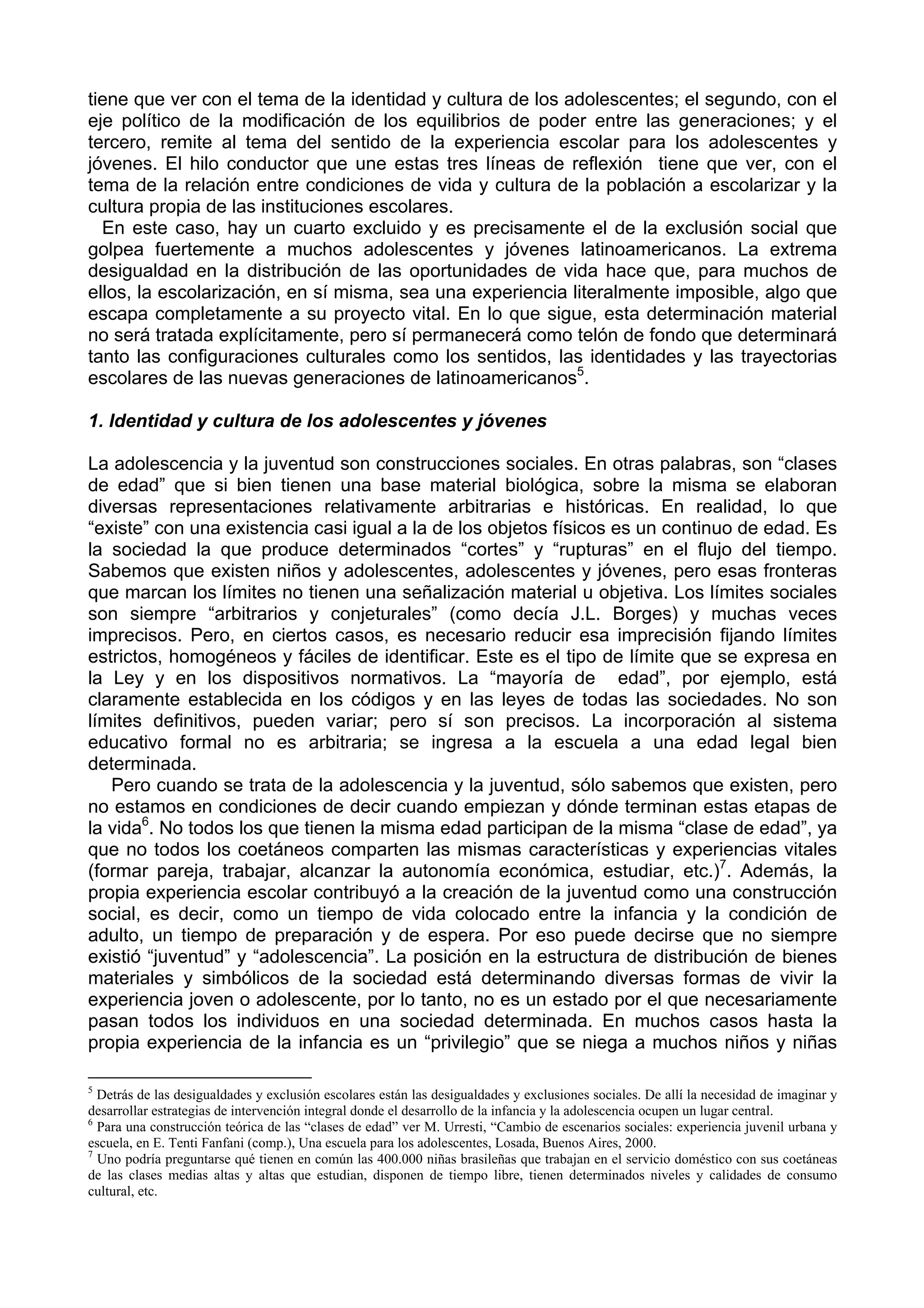 Culturas juveniles y cultura escolar | PDF