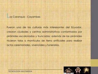 Culturas Prehispánicas del Ecuador | PPTX