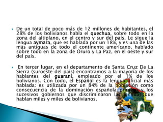 Cultura Bolivia | PDF