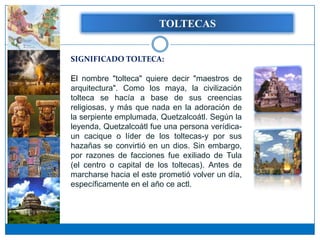 Cultura tolteca | PPTX