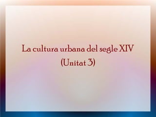 Cultura urbana sxiv | PPT