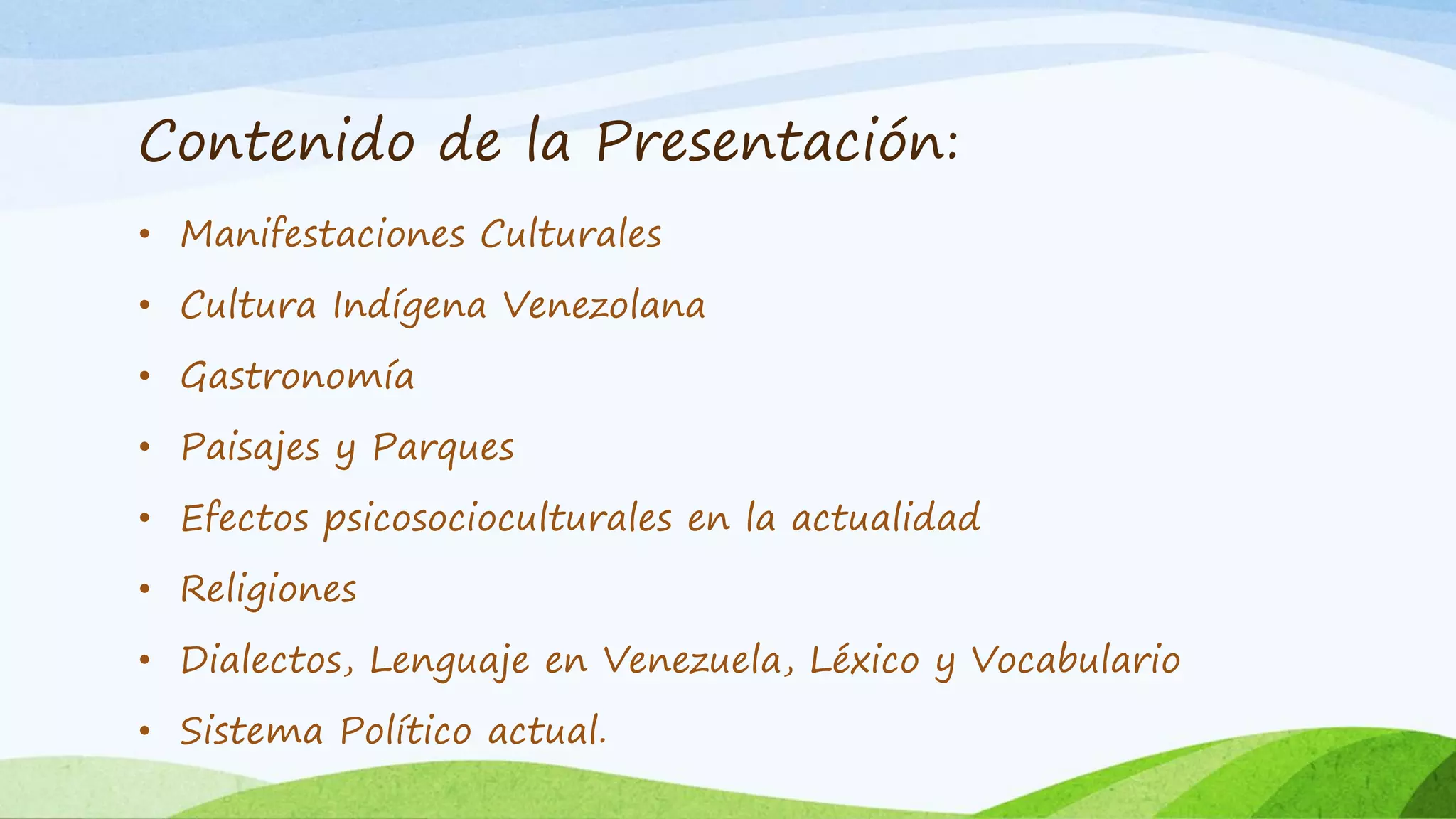 Cultura Venezolana Ppt