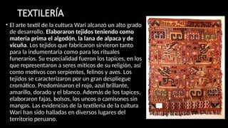 Cultura wari o huari cop.pptx cultura wari | PPTX