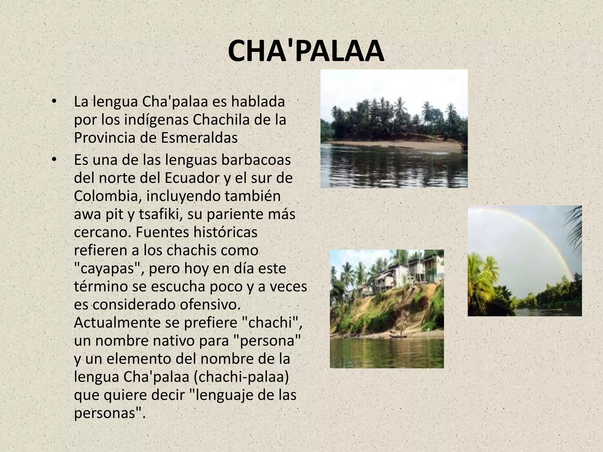 Cultura y lenguas ecuatorianas (1) | PPTX
