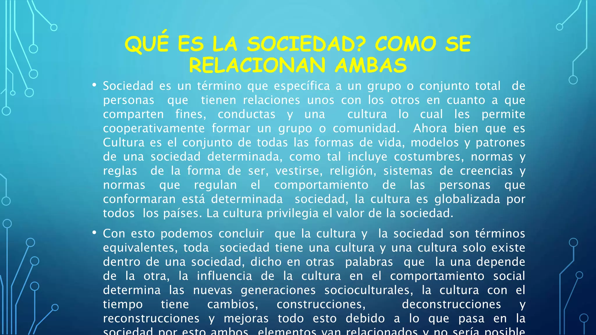 CULTURA Y SOCIEDAD | PPT | Descarga Gratuita