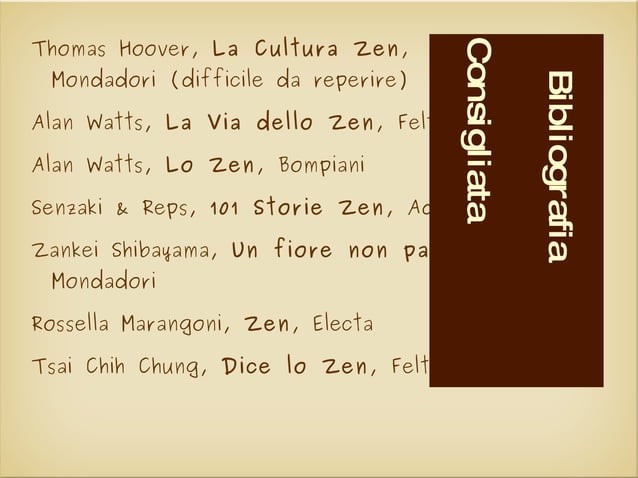 Cultura Zen - Panoramica del Corso | ODP