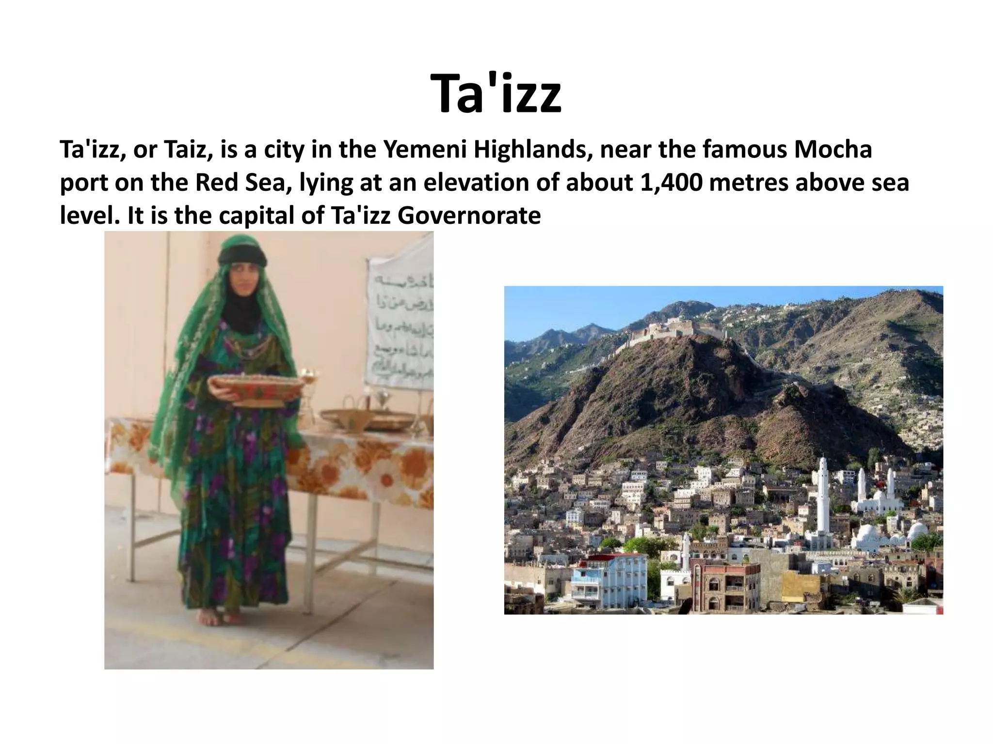Yemen traditional costumes and food | PPTX