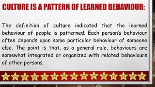 Culture / Characteristics of culture / Diversity of Culture | PPTX