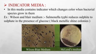 types of culture media | PPTX