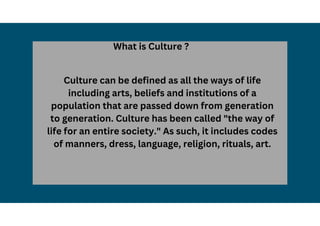 Culture .pdf all about culture and beliefs | PDF