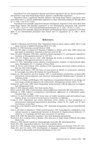 Culture And Negotiation Strategy | PDF