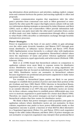 Culture And Negotiation Strategy | PDF