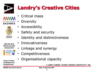 Culture, Creativity and Mediterranean Competitiveness | PPT
