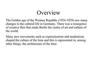 Culture In Weimar Republic Williams | PPT