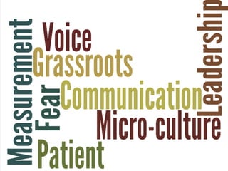 Culture not as easy at it sounds - lessons from social movement and ...