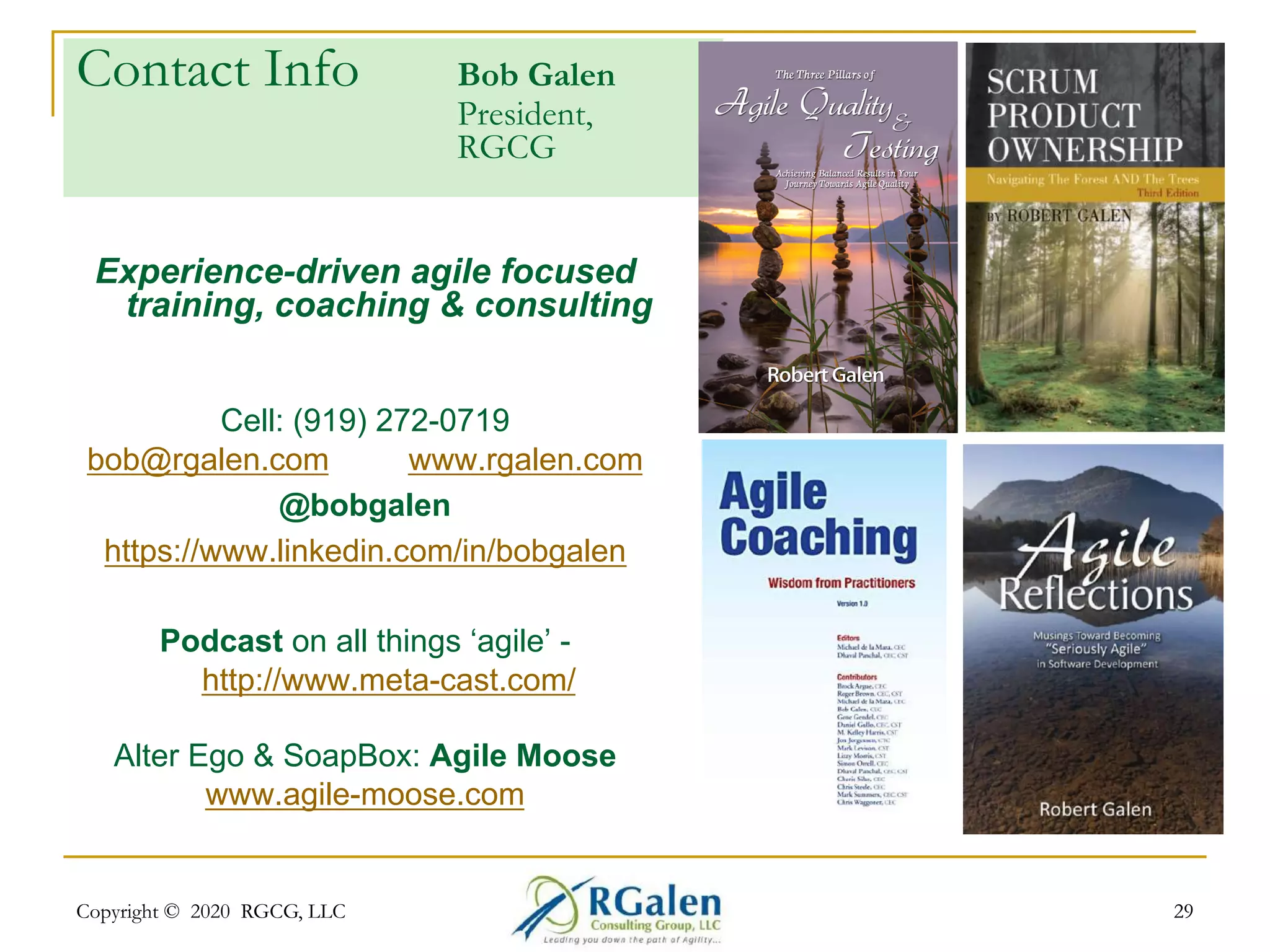 CAJ 049-Bob Galen-Culture-Shaping: An Agile Leadership Imperative | PDF