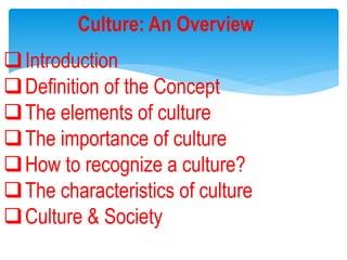 Culture | PPT