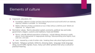 Culture definition, Meaning and Elements | PPTX | Religion & Spirituality