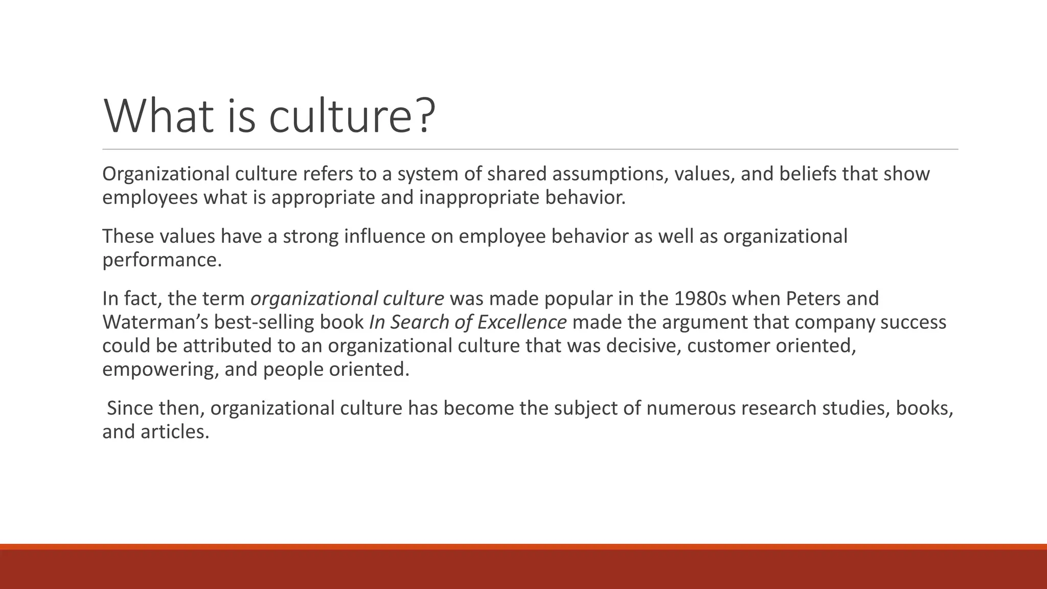 Culture in organization (chapter 1) organizational behaviour | PPTX Culture in organization (chapter 1) organizational behaviour | PPTX