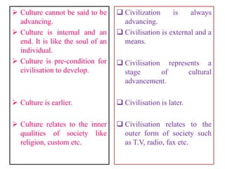 Culture and civilisation | PPTX