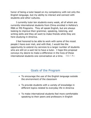 Culture and Confidence through Conversation: A Proposal for Group ...