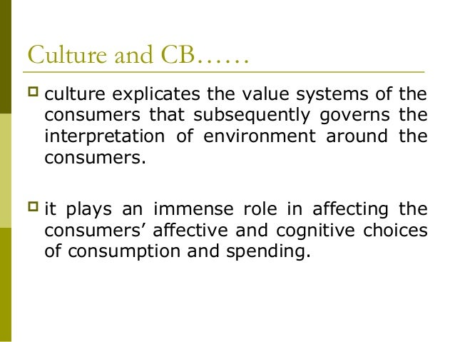 Culture and Consumer Behavior