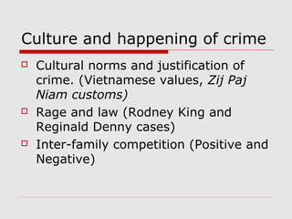 Culture and Crime | PPT