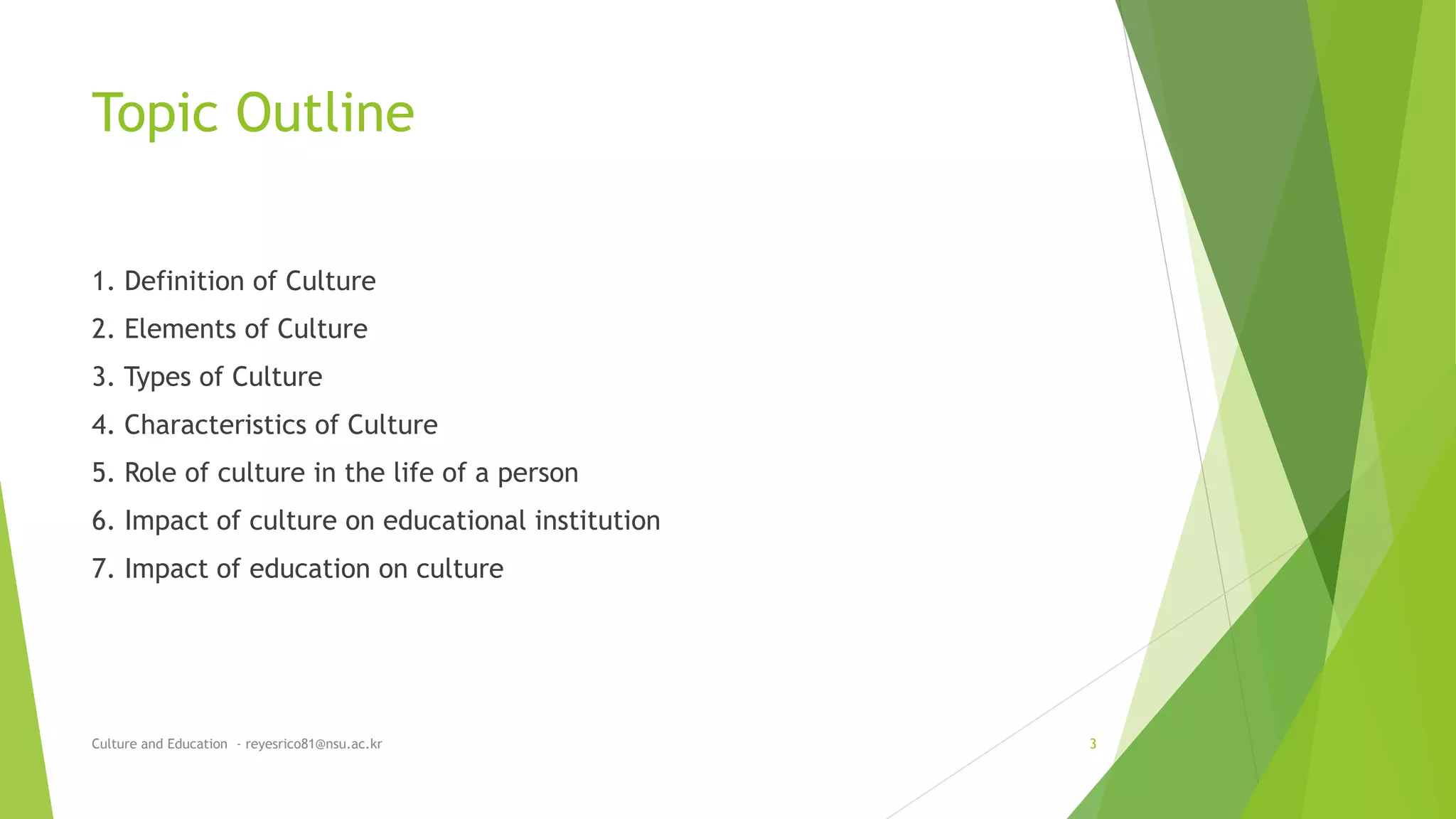 Culture and education | PPTX