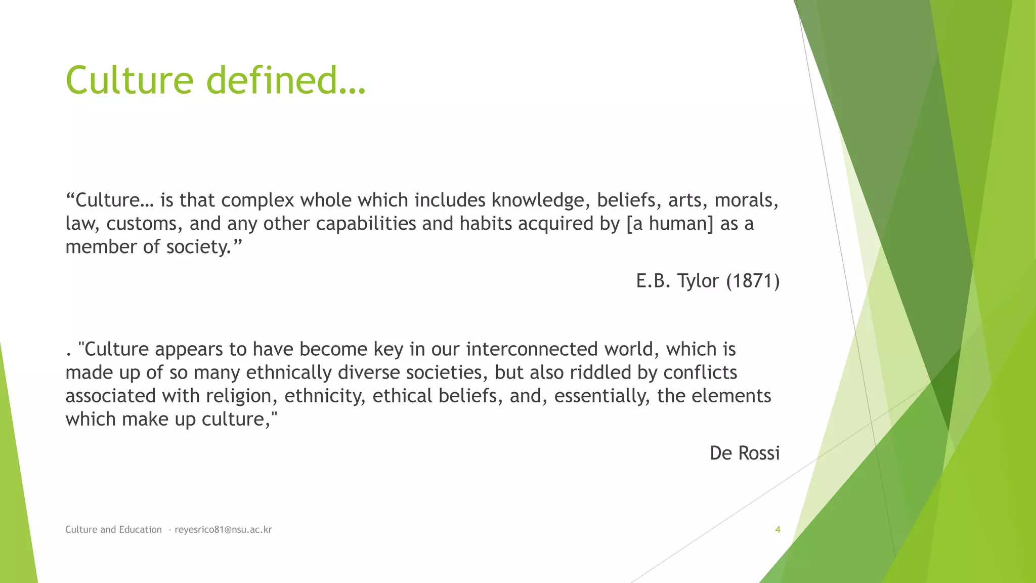 Culture and education | PPTX