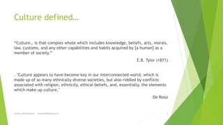 Culture and education | PPTX