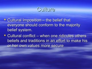 Culture and ethnicity chpt 3 | PPT