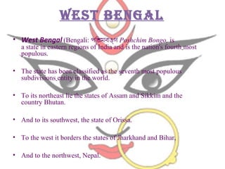 Culture and festivals of west bengal by goutam choudhary | PPT