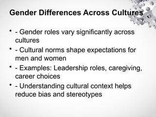 Culture_and_Gender_ in cross culture psychology | PPTX