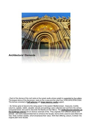 Culture and history (san marco basilica) | DOCX