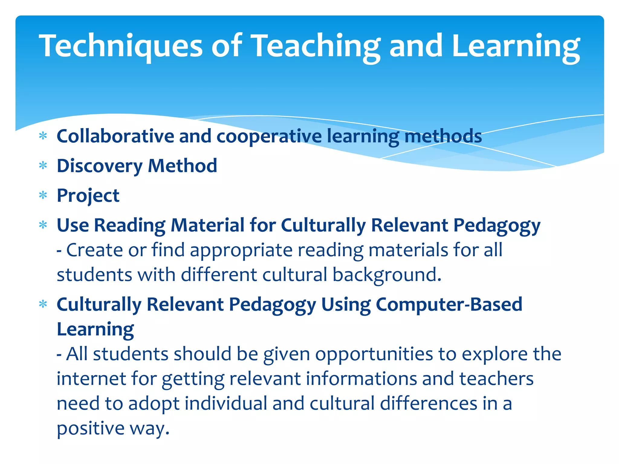 Culture & Indigenous Relevant Pedagogy | PPTX
