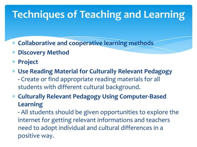 Culture & Indigenous Relevant Pedagogy | PPT