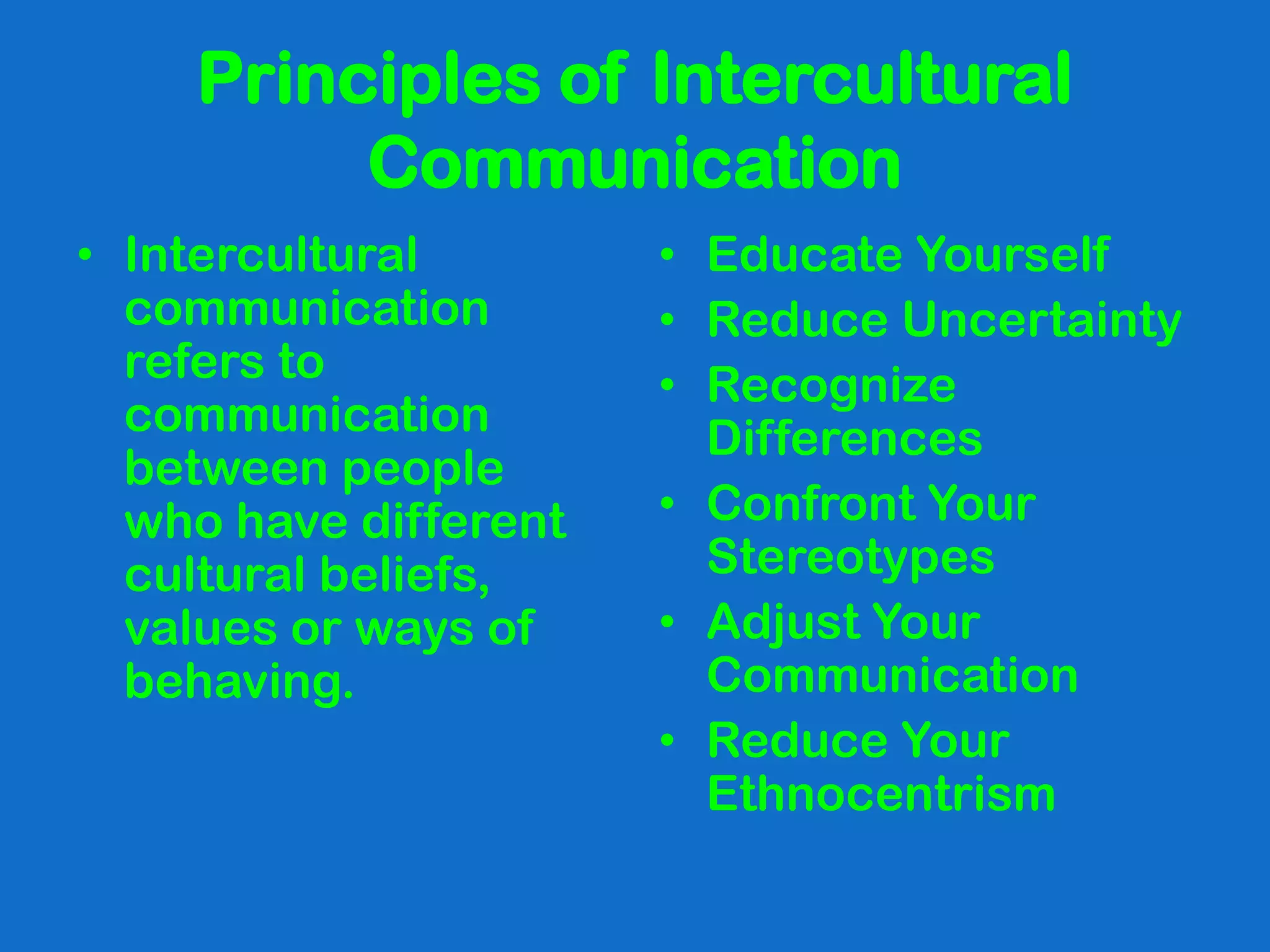 Culture and interpersonal communication | PPTX