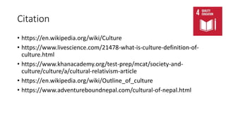 Culture and its characteristics | PPTX