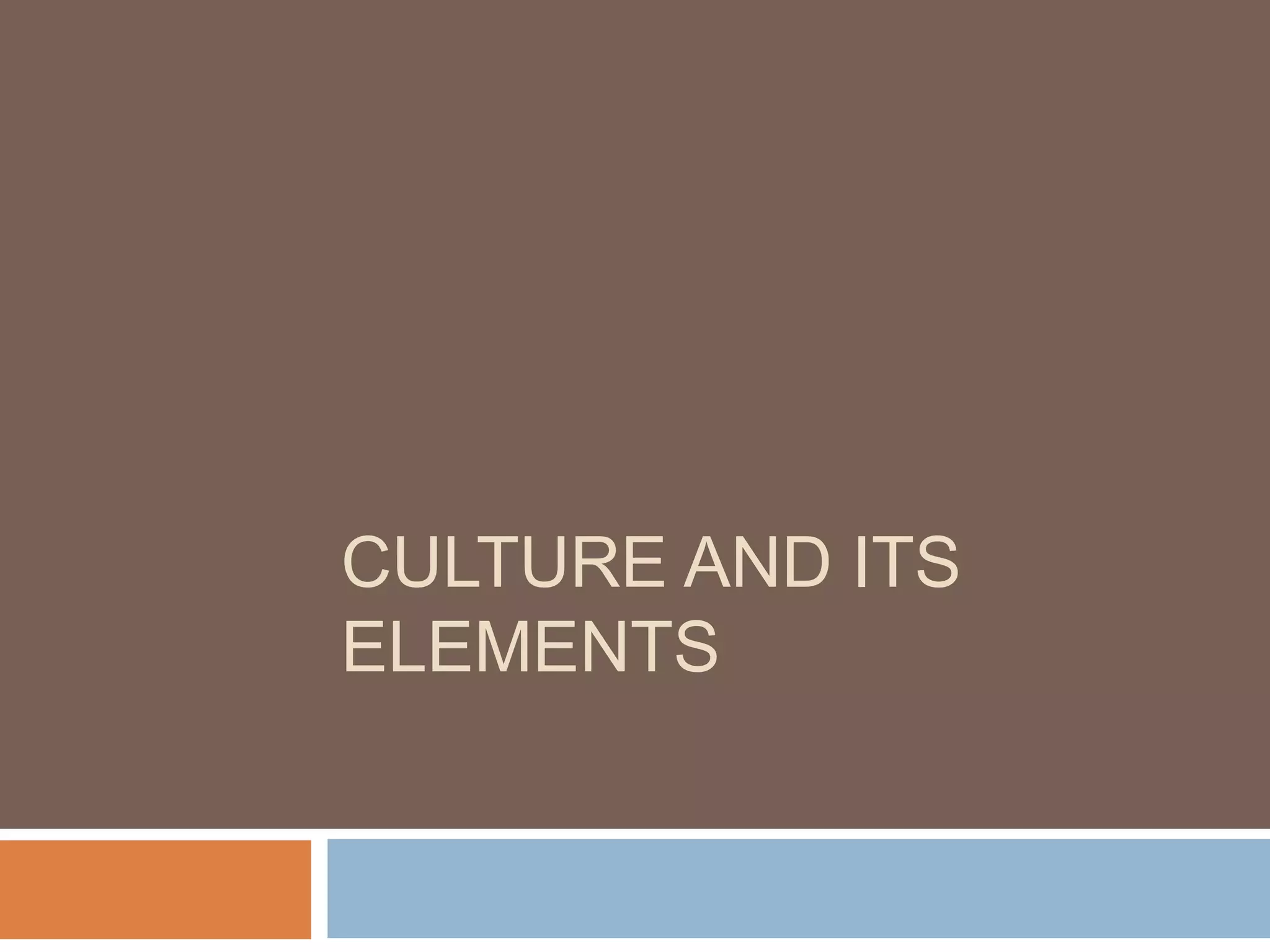 Culture and its differences ppt done | PPT