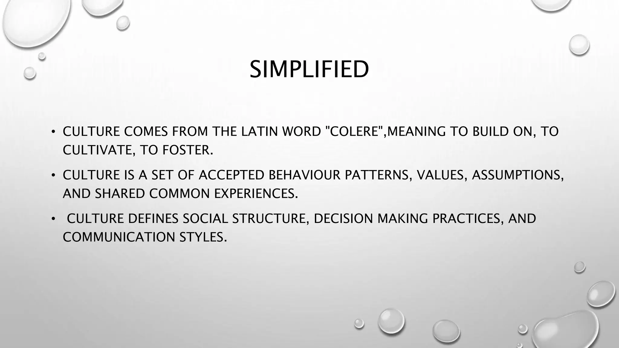 Culture and its features | PPTX