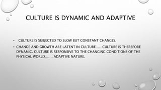 Culture and its features | PPTX